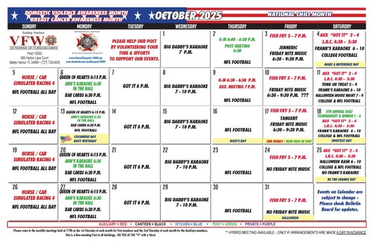 Calendar | VFWPOST10093