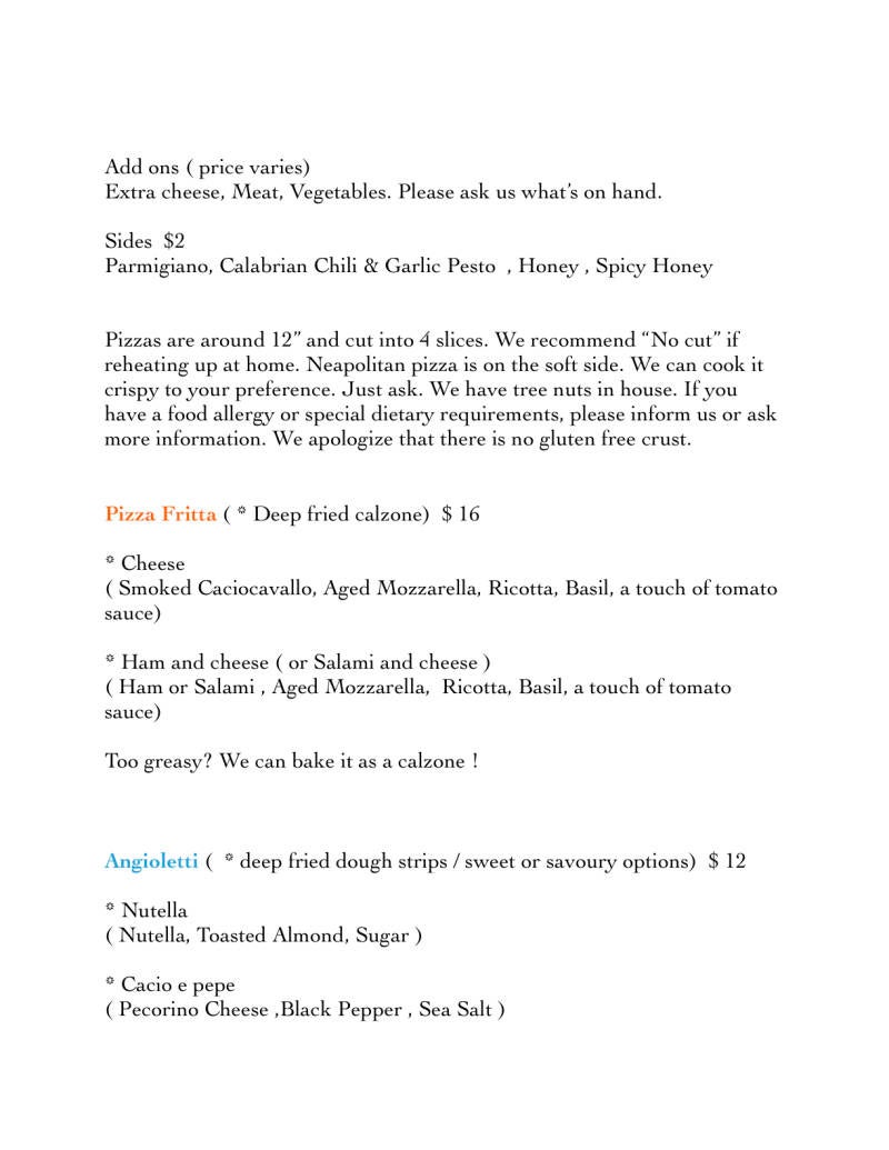 Menu | Seal Point Pizza