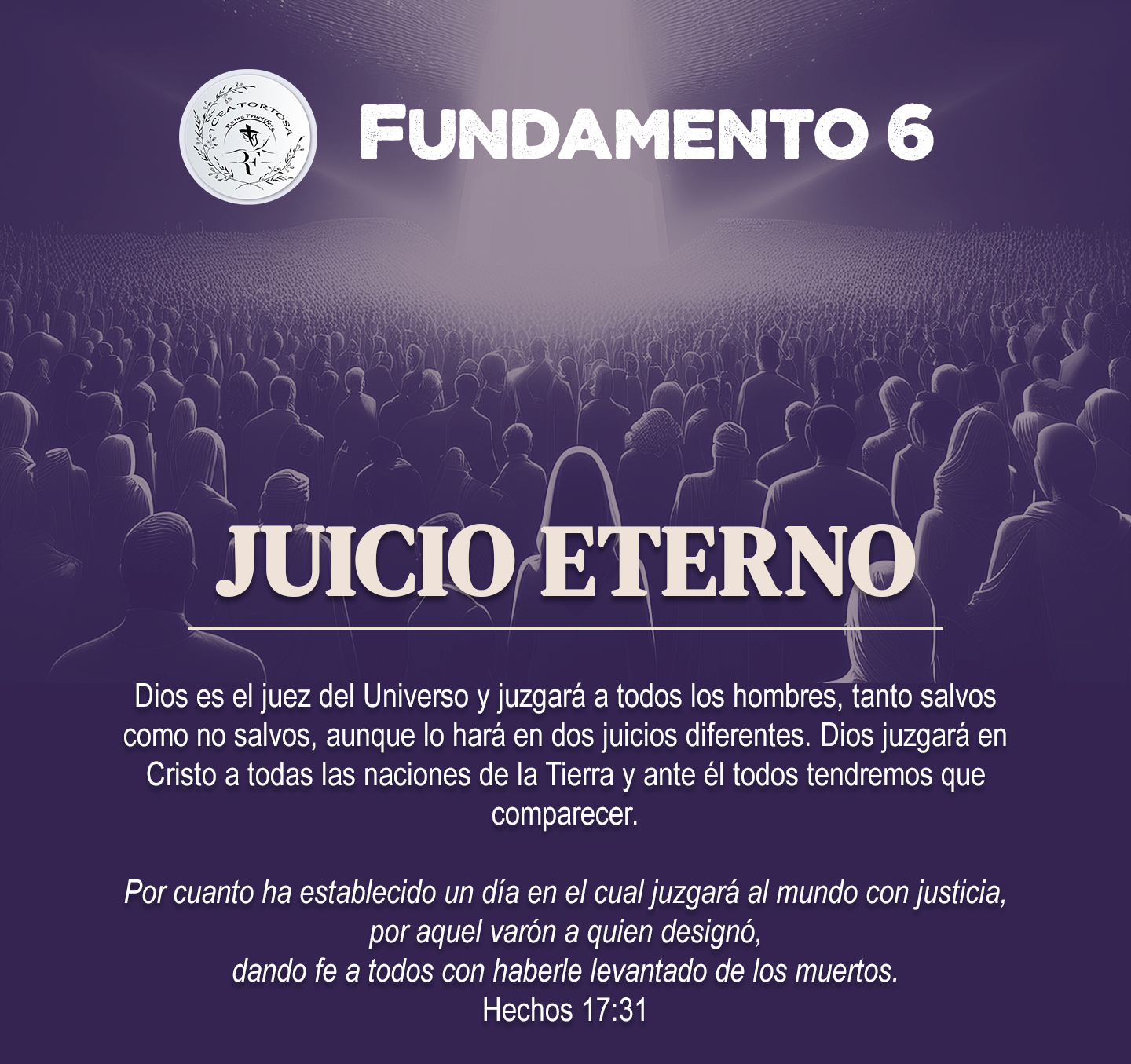 Juicio eterno / Fundamentos | Iglesia ICEA Tortosa