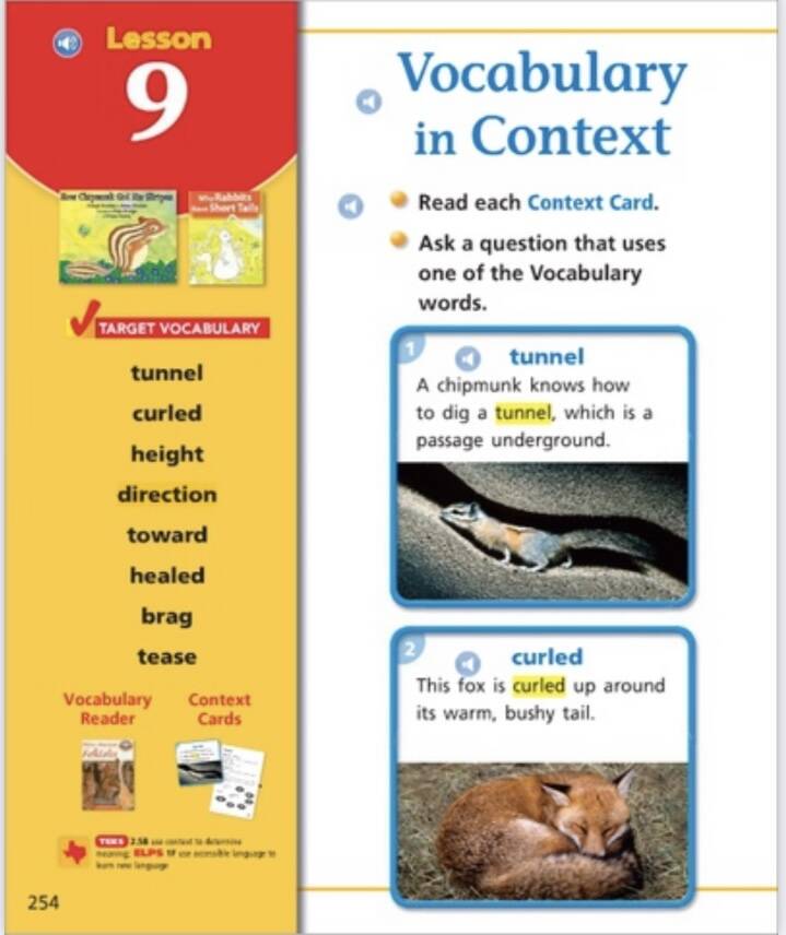 Lesson 9 - “How Chipmunk Got His Stripes” / Journeys - stories ...