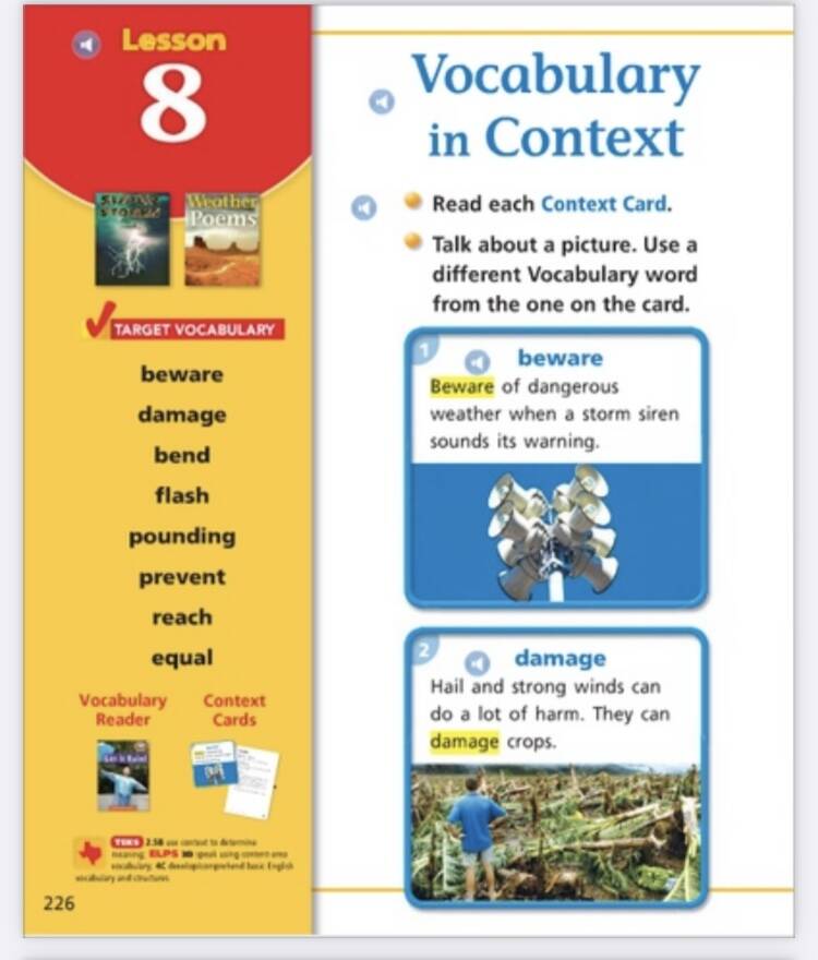 Lesson 8 - Super Storms / Journeys - stories, informative texts ...