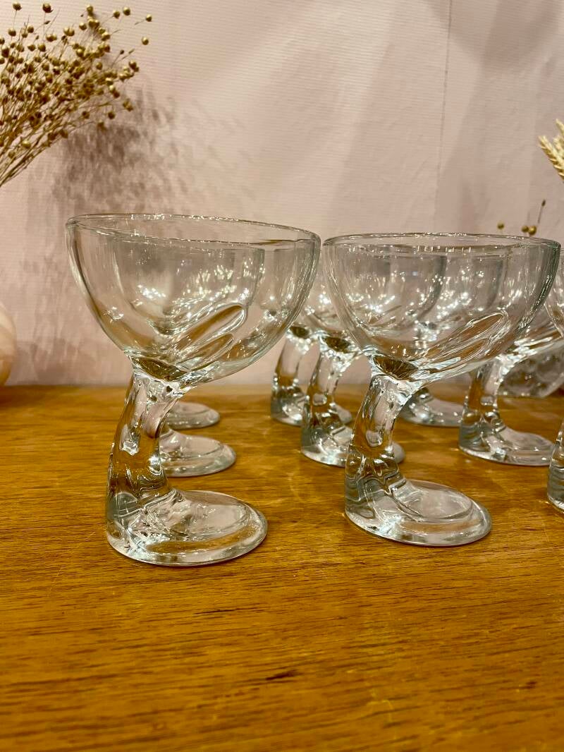 Vintage Dessert Coupes design Rocco Bormioli model Jerba | Vintage.Jolie