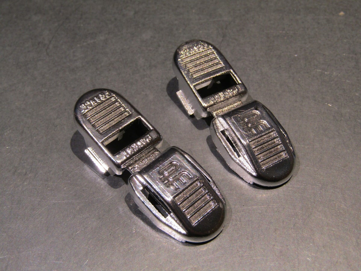 CHRISTOPHE CHROME PLASTIC Toe-strap end buttons NOS! BXC00K9 09 - 3/19 ...