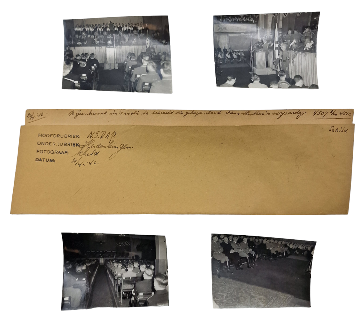 Original WW2 Dutch Collaboration NSB Press photo - Gathering to ...
