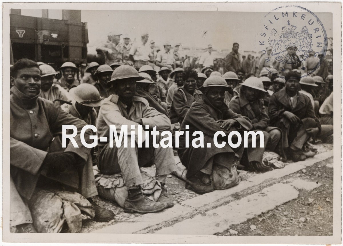 Original WW2 German Press Photo - Captured British Indian POW soldiers ...