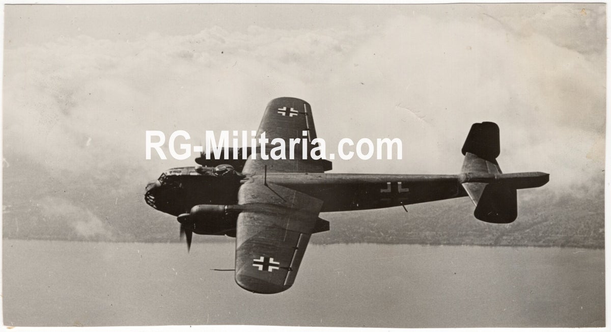Original WW2 German Press Photo - Luftwaffe airplane Dornier Do 217 (1943)