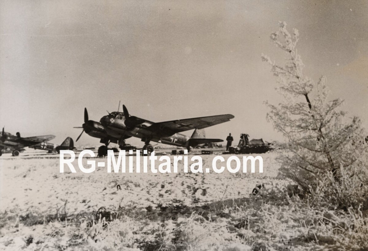Original WW2 German Press Photo - Luftwaffe Junker JU 88 airplanes ...