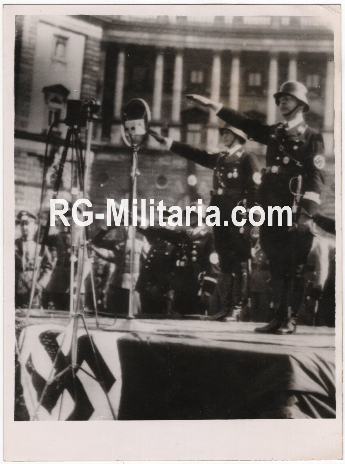 Original WW2 British Press Photo - Heinrich Himmler saluting the ...