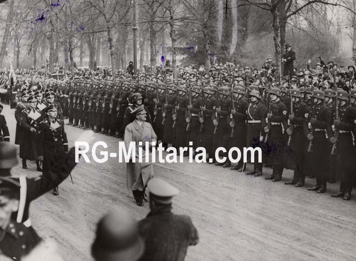 Original WW2 French Press Photo - Heinrich Himmler, Reinhard Heydrich ...