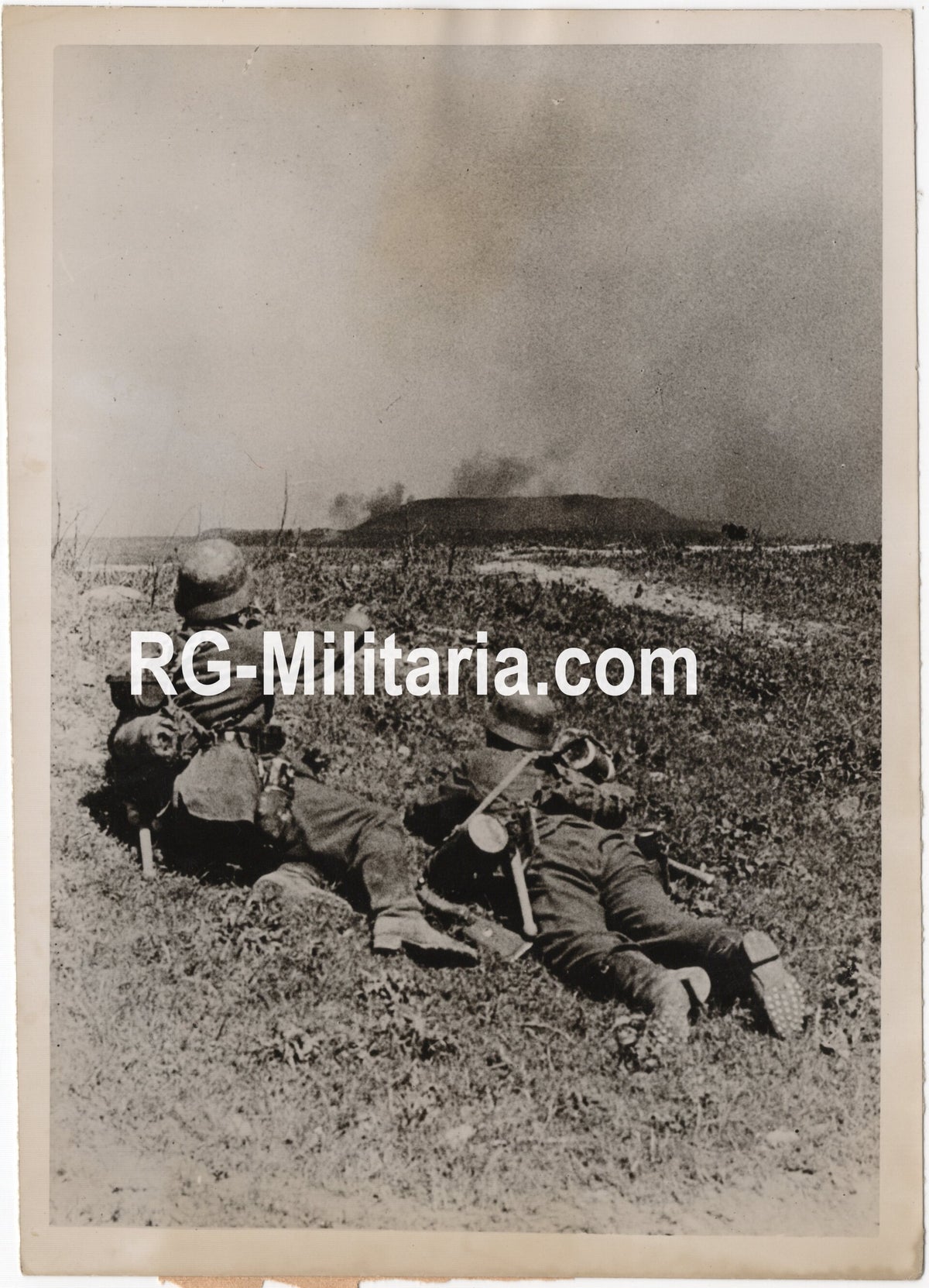 Original WW2 German Press Photo - German soldiers shooting at a fort ...