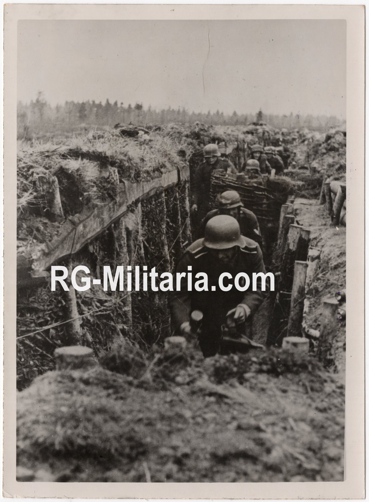 Original WW2 German Press Photo - German soldiers in the trenches ...
