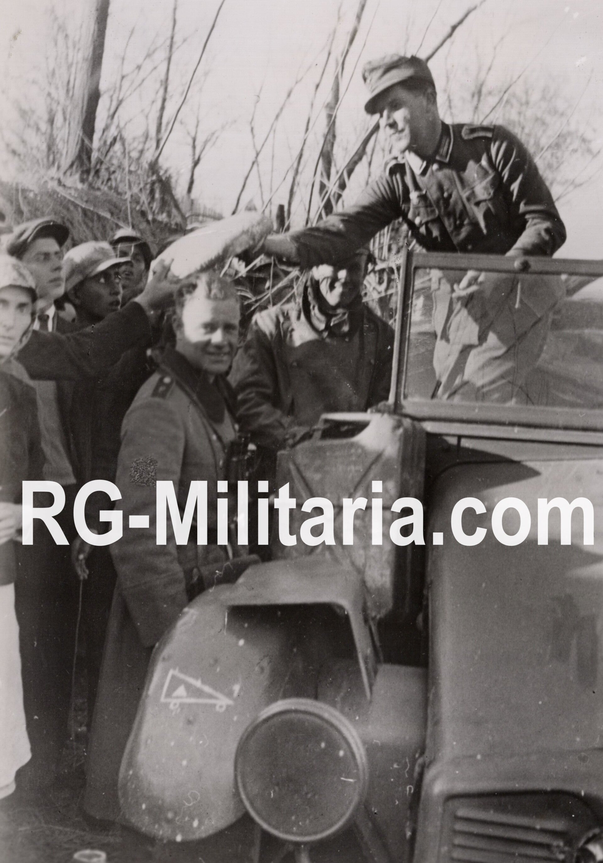 Original WW2 German Press Photo - German troops in Bulgaria (1941)