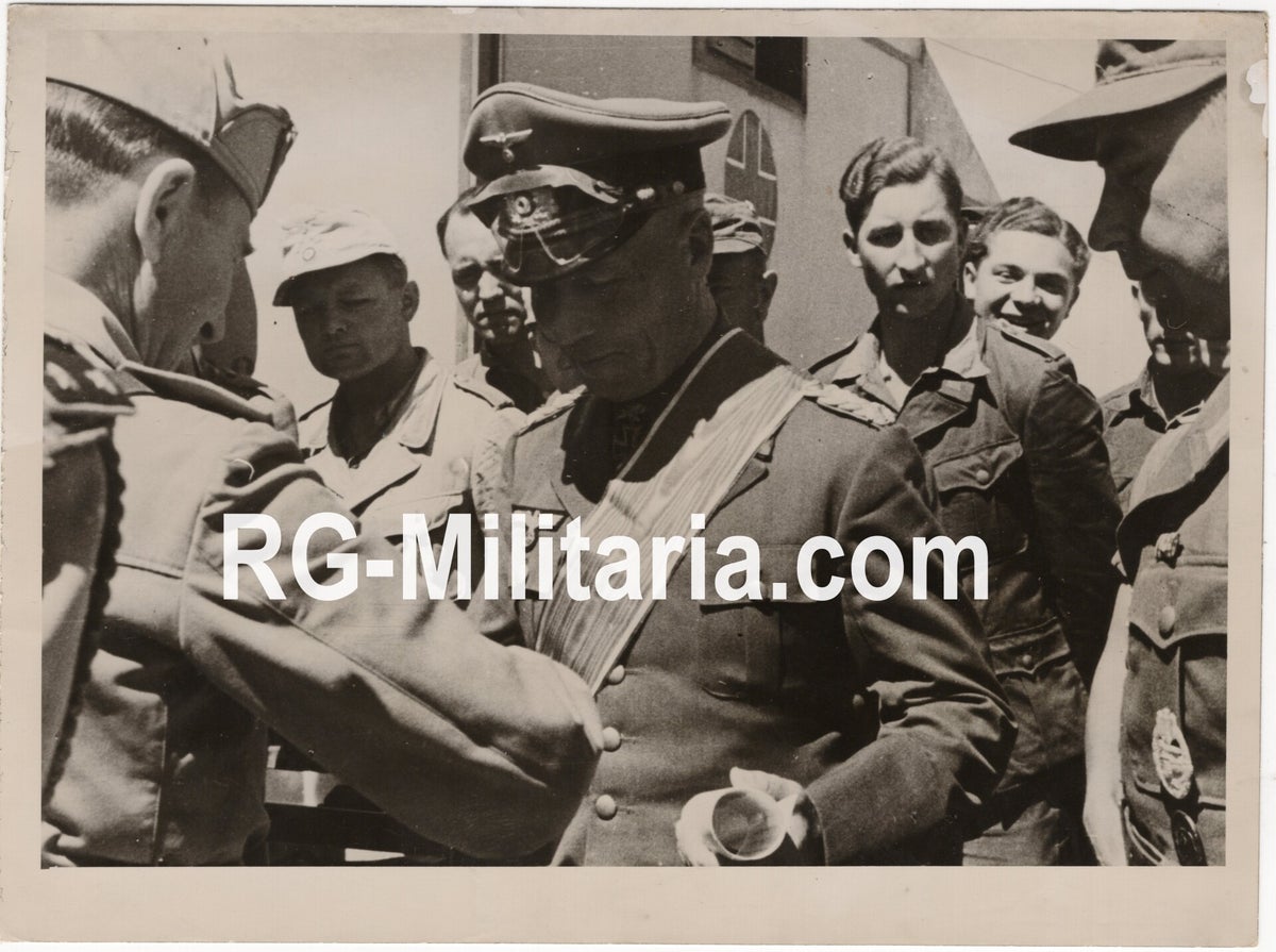 Original WW2 German Press Photo - Generaloberst Erwin Rommel receives ...