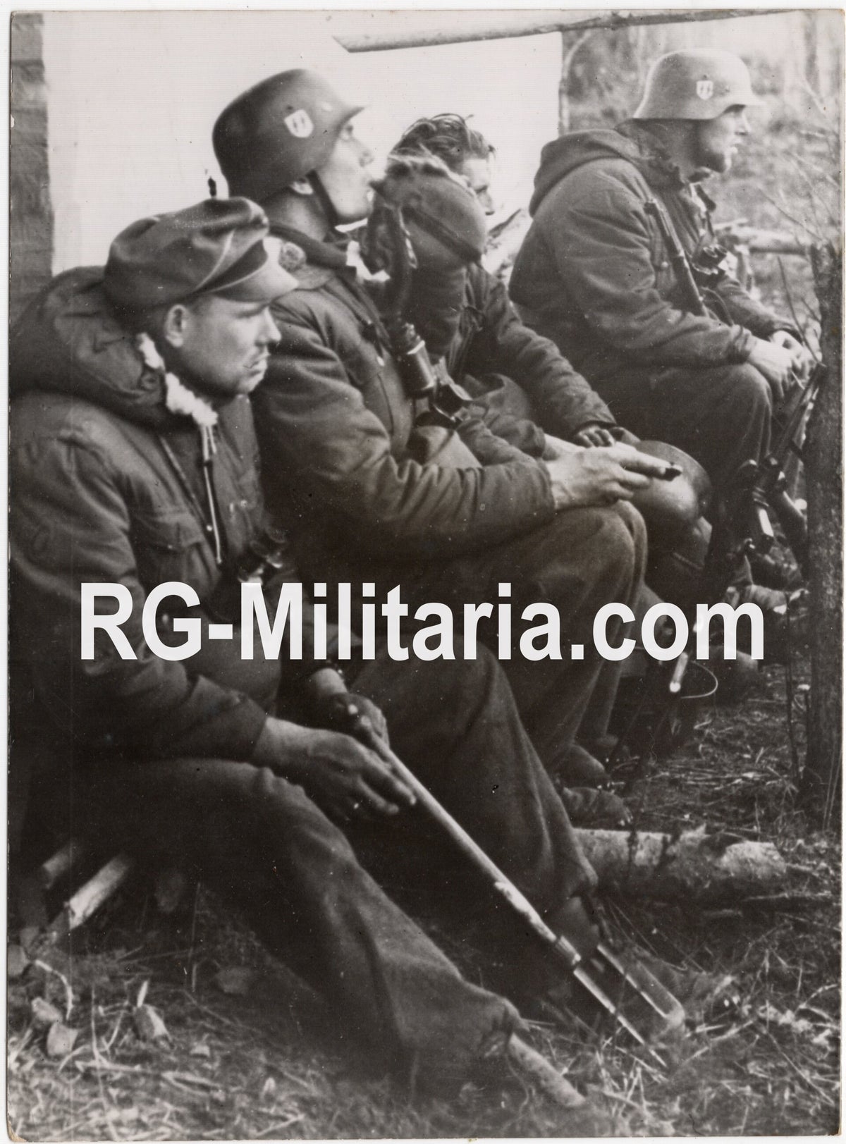 Original WW2 German Waffen SS Press Photo - Waffen SS soldiers resting ...
