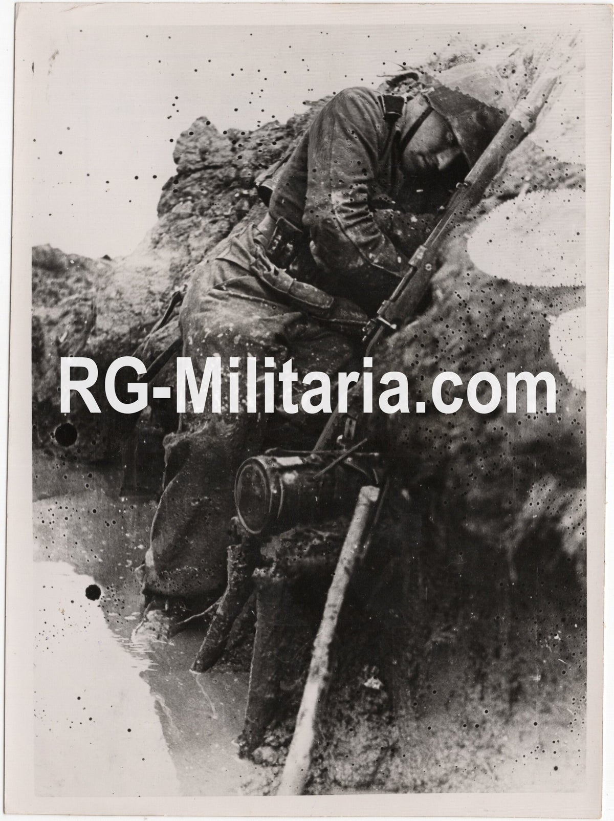 Original WW2 German Waffen SS Press Photo - SS soldier hiding in the ...