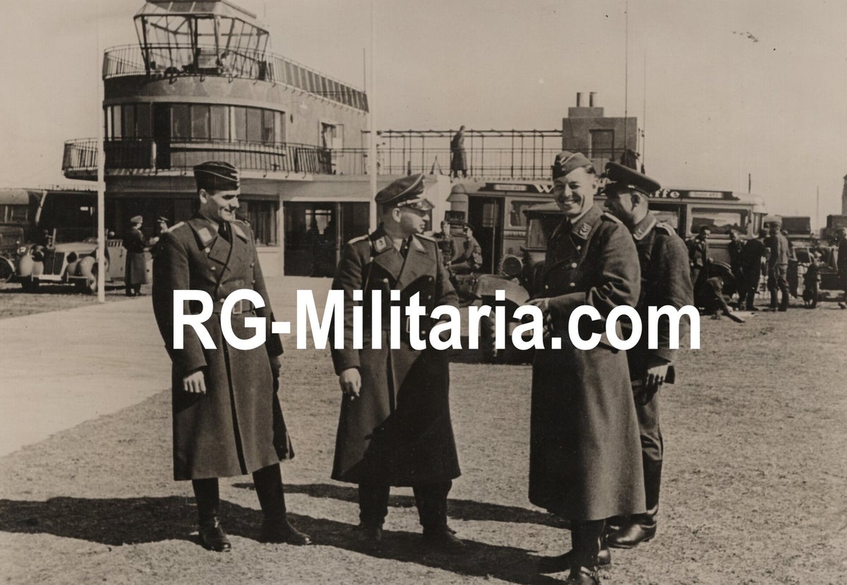 Original WW2 German Press Photo - Luftwaffe pilots in Norway (1940)