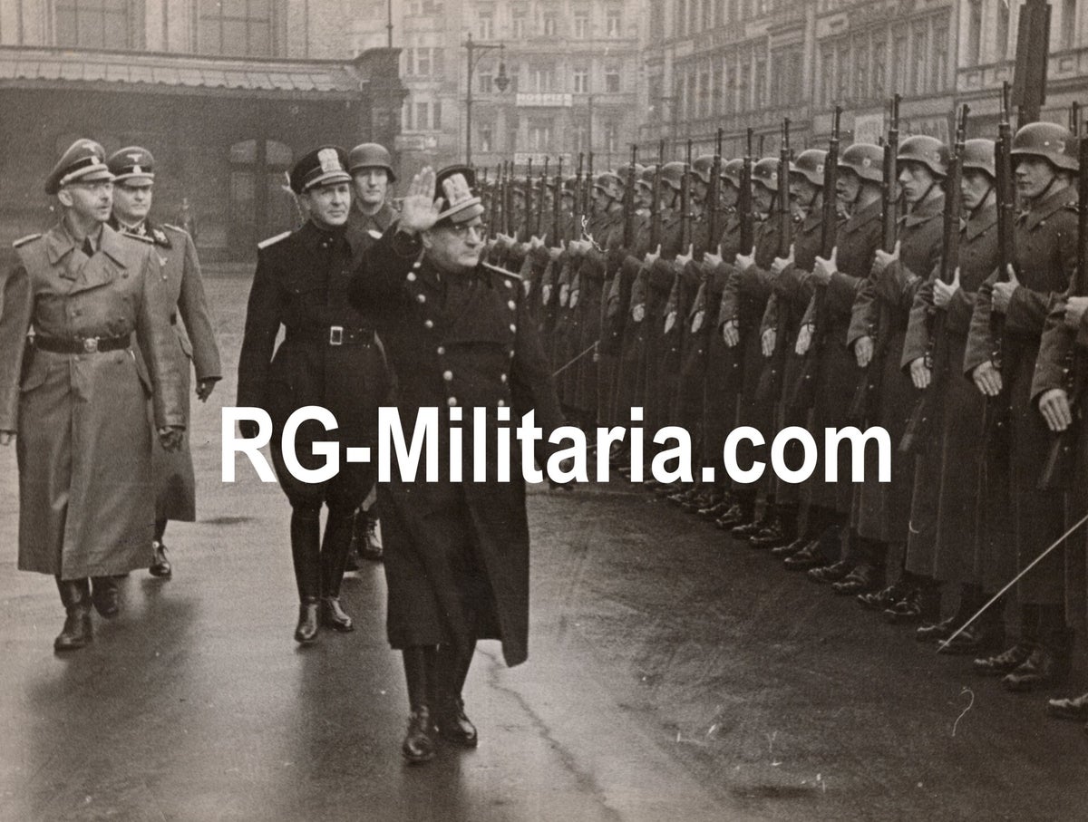 Original WW2 Italian Press Photo - Italian fascist delegation with ...
