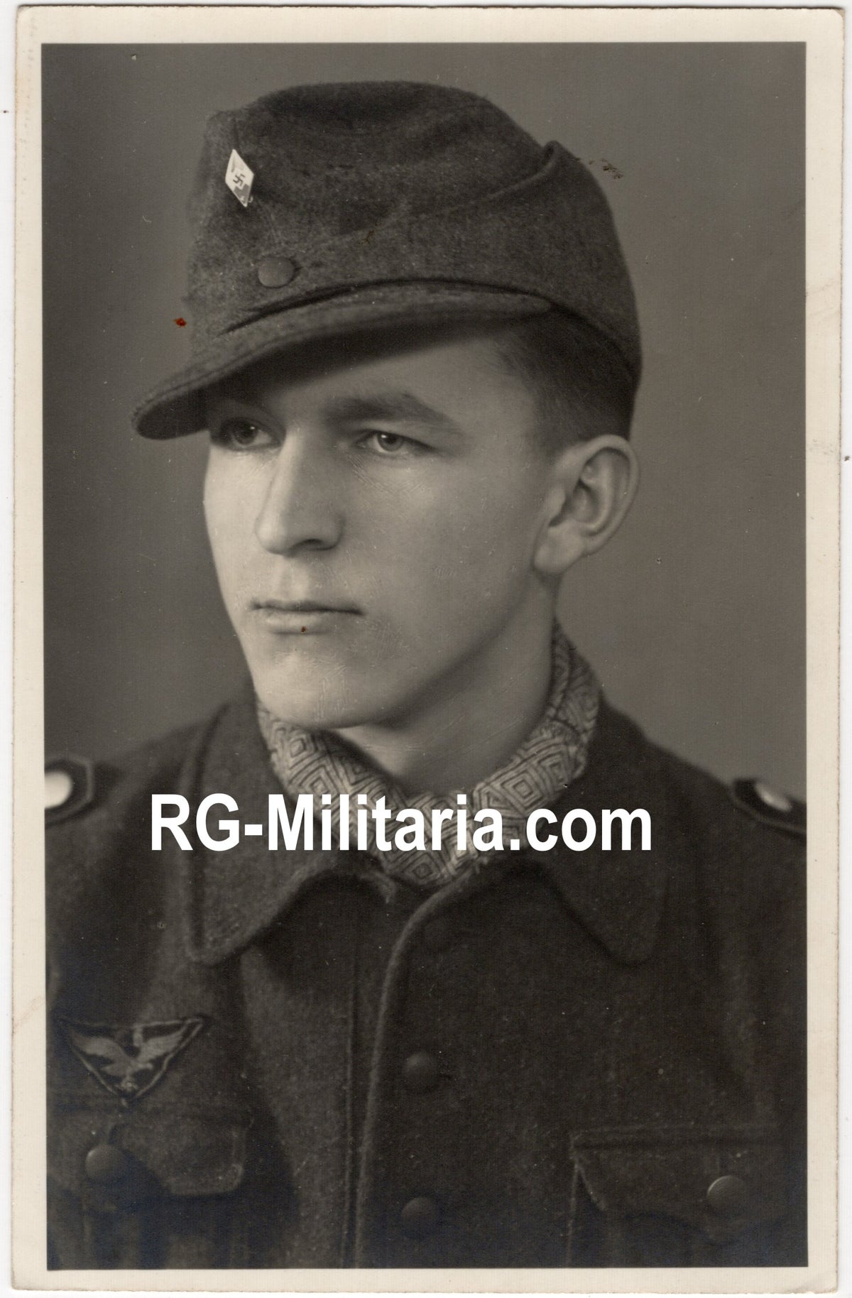 Original WW2 German Photo - HJ Hitlerjugend Flakhilfer portrait ...