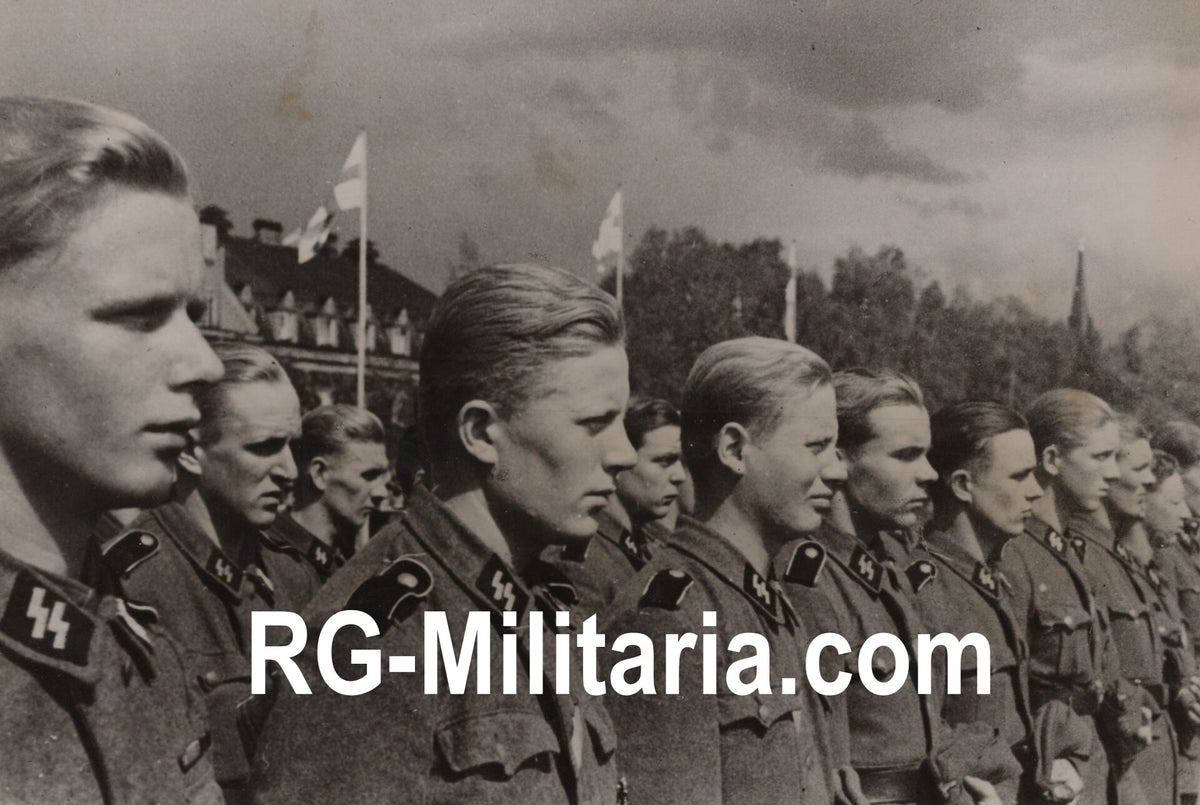 Original WW2 Italian Waffen SS Press Photo - Finnish Waffen SS ...