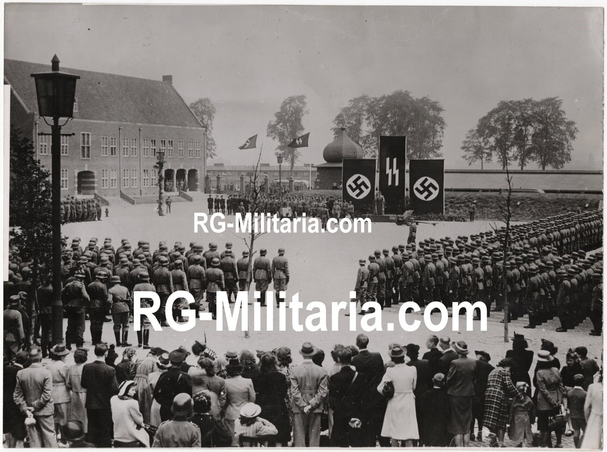 Original WW2 Italian Waffen SS Press Photo - Dutch SS Landwacht ...