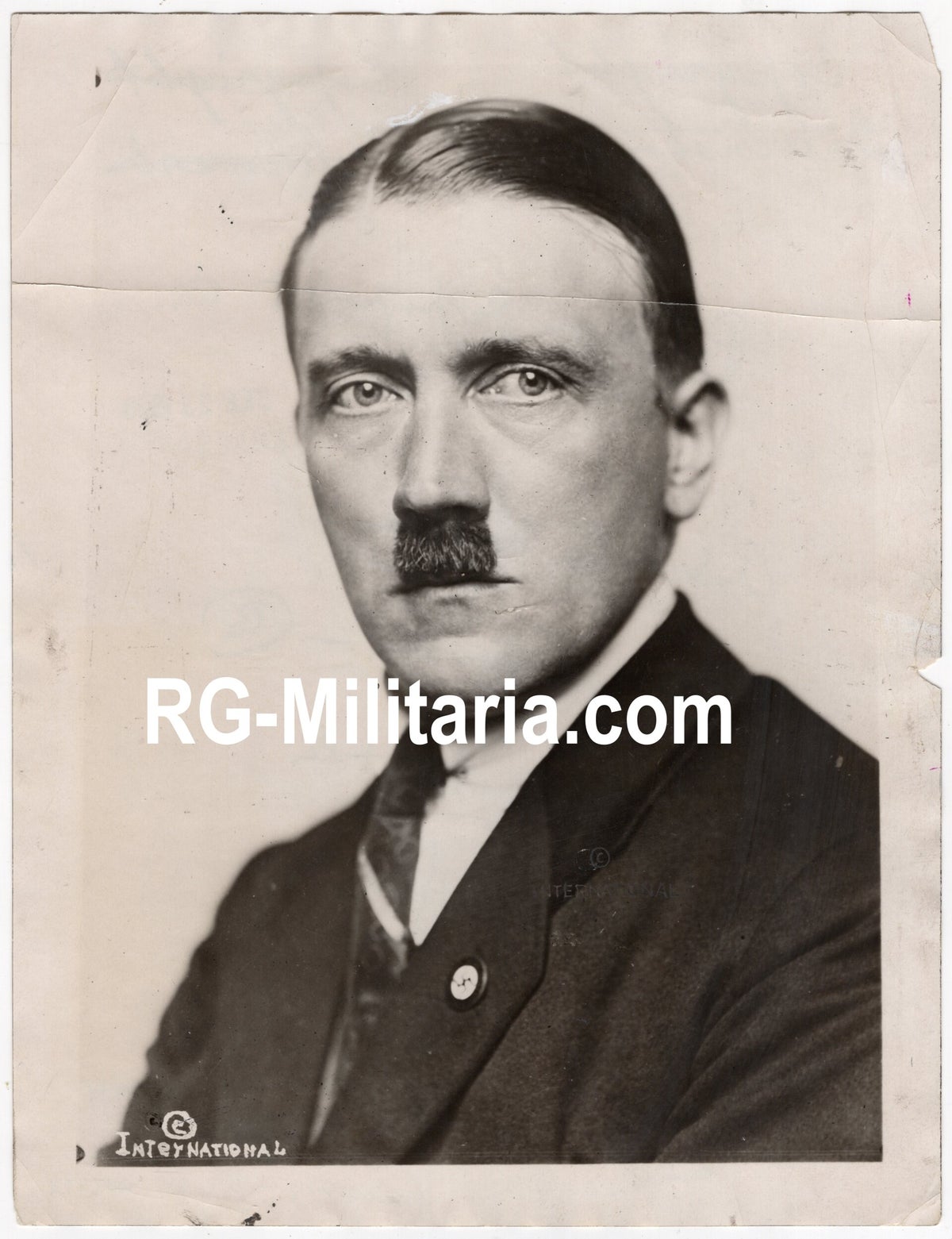 Original WW2 US Press Photo - Portrait of Adolf Hitler (1923)