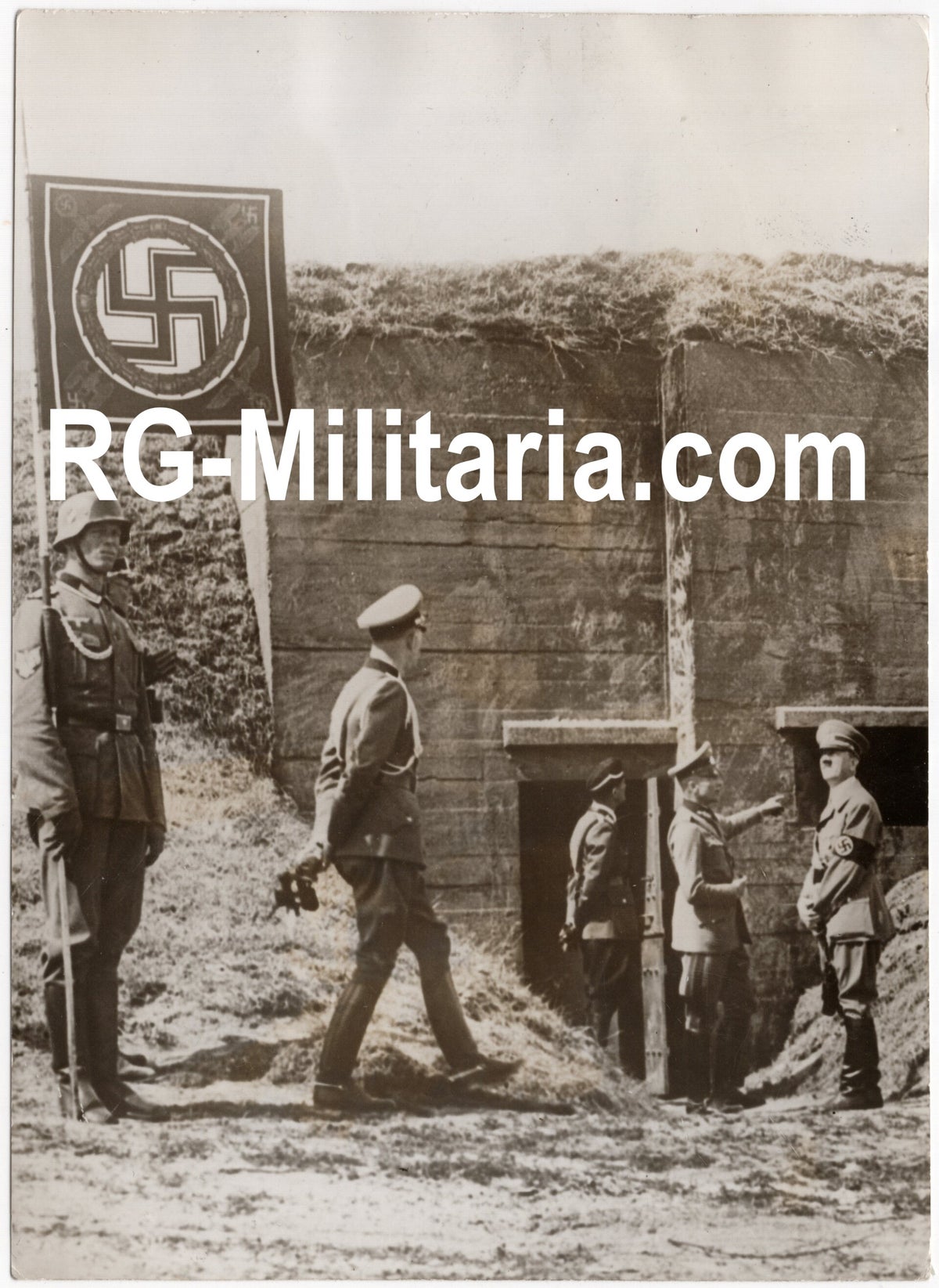 Original WW2 British Press Photo - Adolf Hitler inspecting bunkers in ...