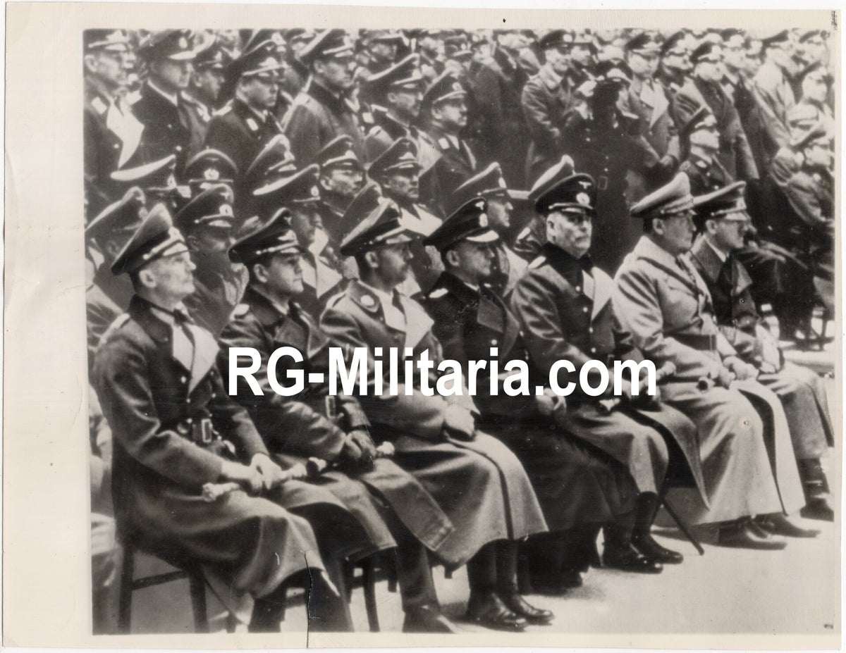 Original WW2 US Press Photo - Heinrich Himmler and Adolf Hitler at the ...