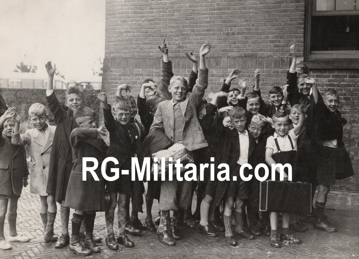 Original WW2 Dutch Press Photo - Evacuated children from Rotterdam ...
