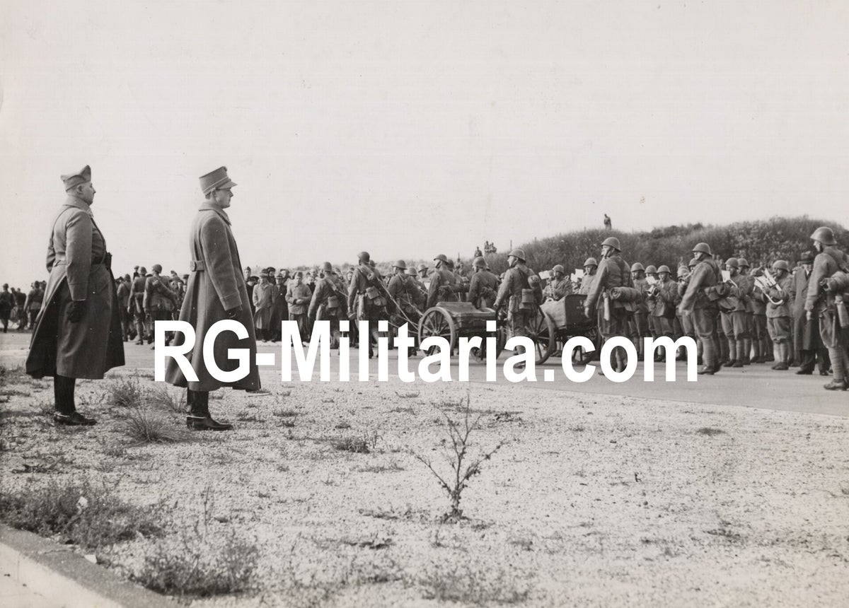 Original WW2 Dutch Press Photo - Prince Bernhard inspects the First ...