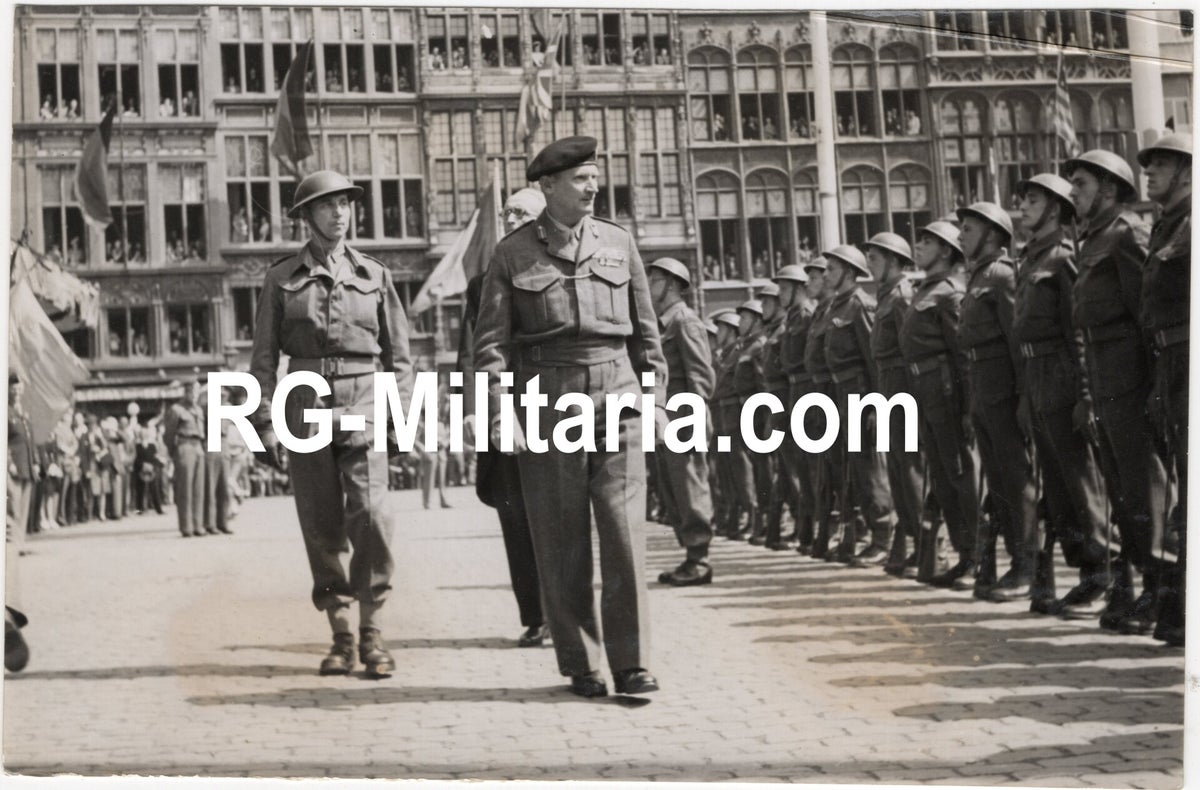 Original WW2 French Press Photo - General Bernard Montgomery in Antwerp ...