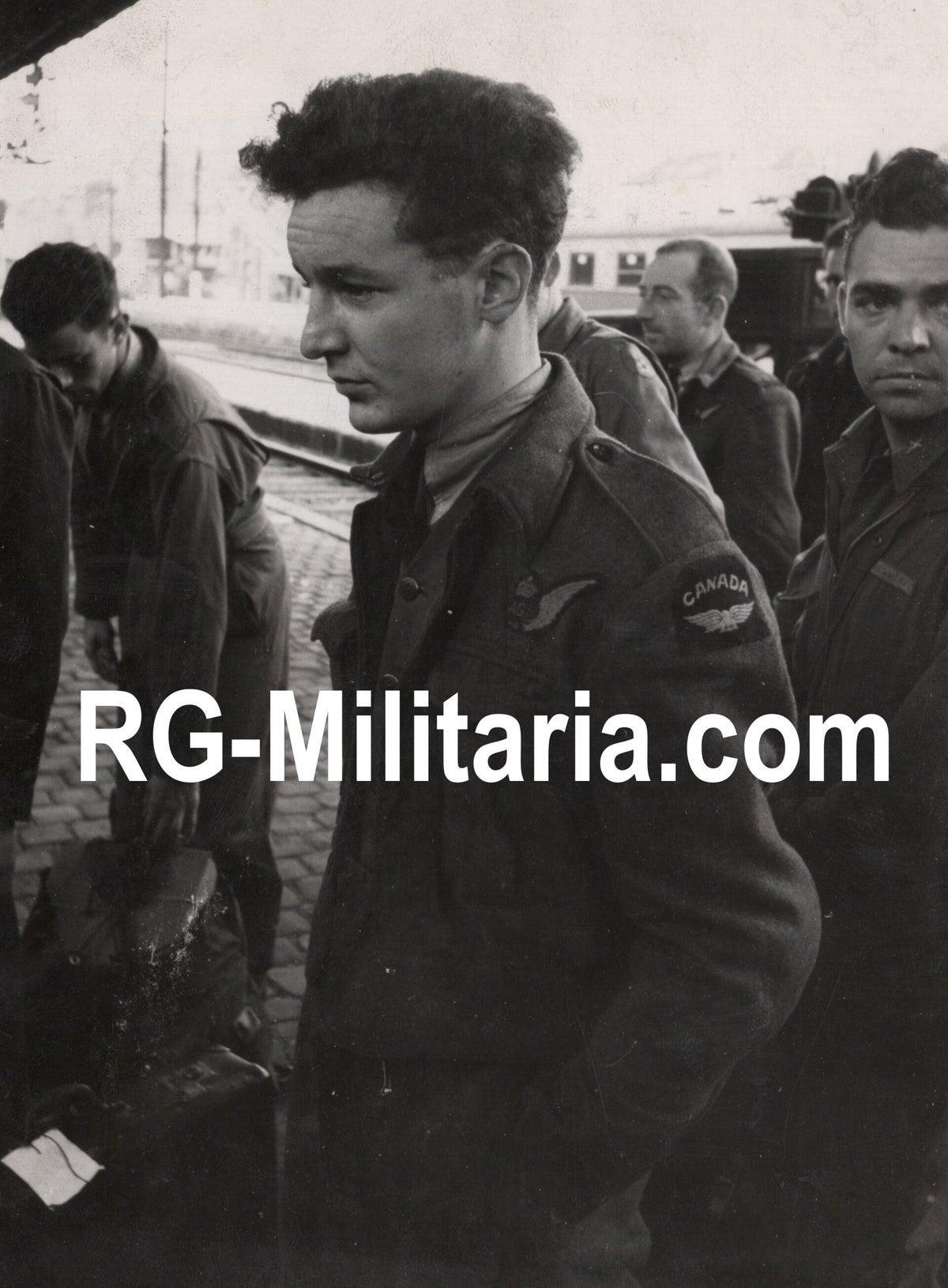 Original WW2 Belgian Press Photo - Canadian POW RAF pilot captured in ...