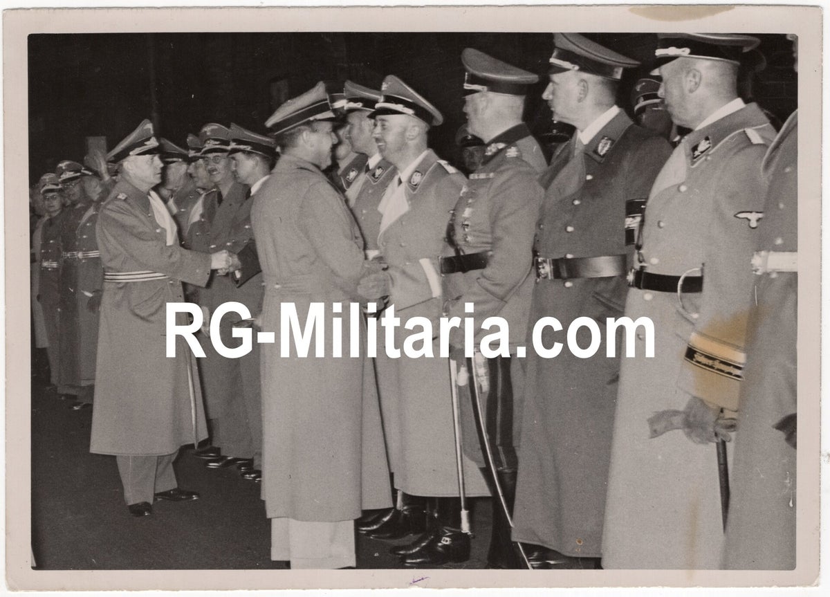 Original WW2 German Press Photo - Karl Wolff, Heinrich Himmler, and ...