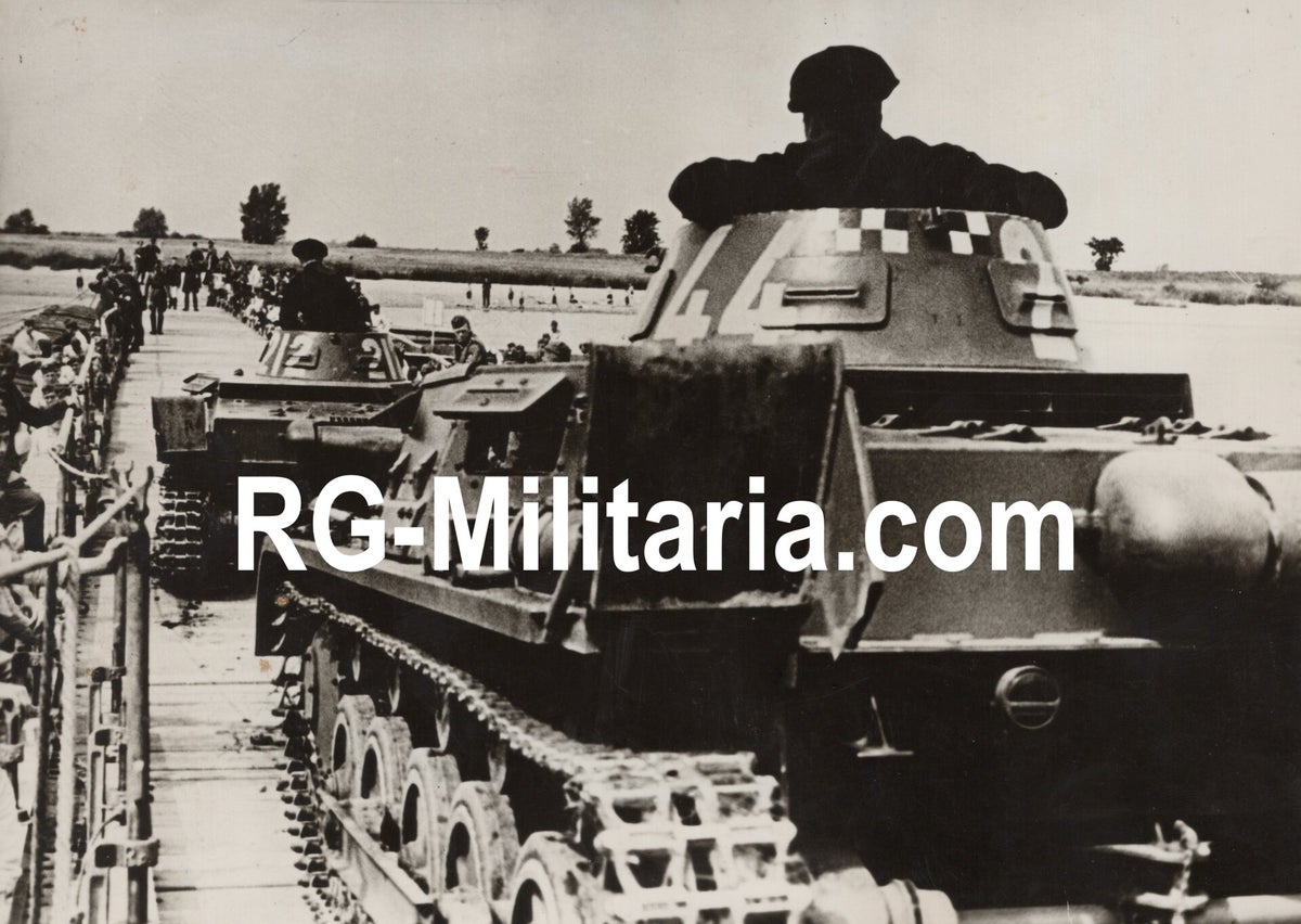 Original WW2 German Press Photo - German panzer tank testing an ...