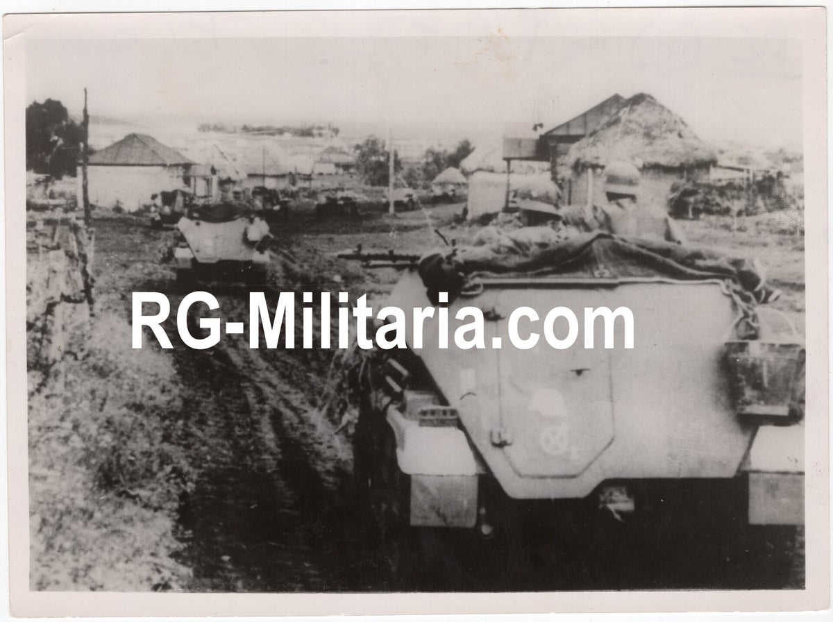 Original WW2 British Press Photo - Grossdeutschland panzer trucks ...