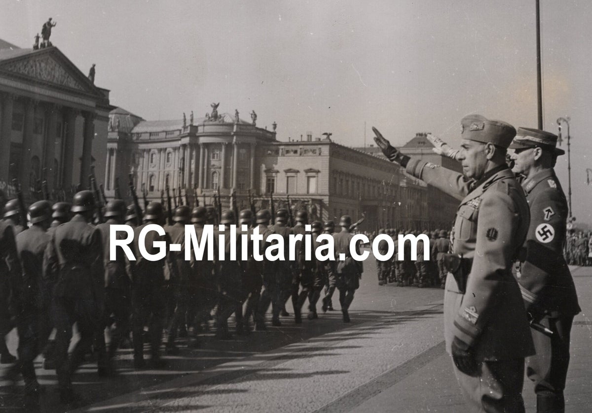 Original WW2 German Press Photo - Italian Generalleutnant Enzo Gabiati ...