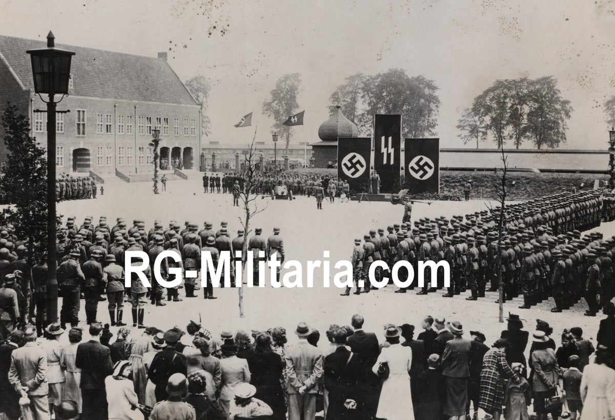 Original WW2 German Waffen SS Press Photo - Dutch SS Landwacht ...
