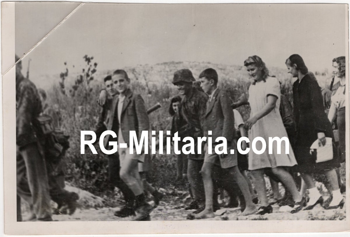 Original WW2 Spanish Waffen SS Press Photo - Waffen SS ''liberate'' the ...
