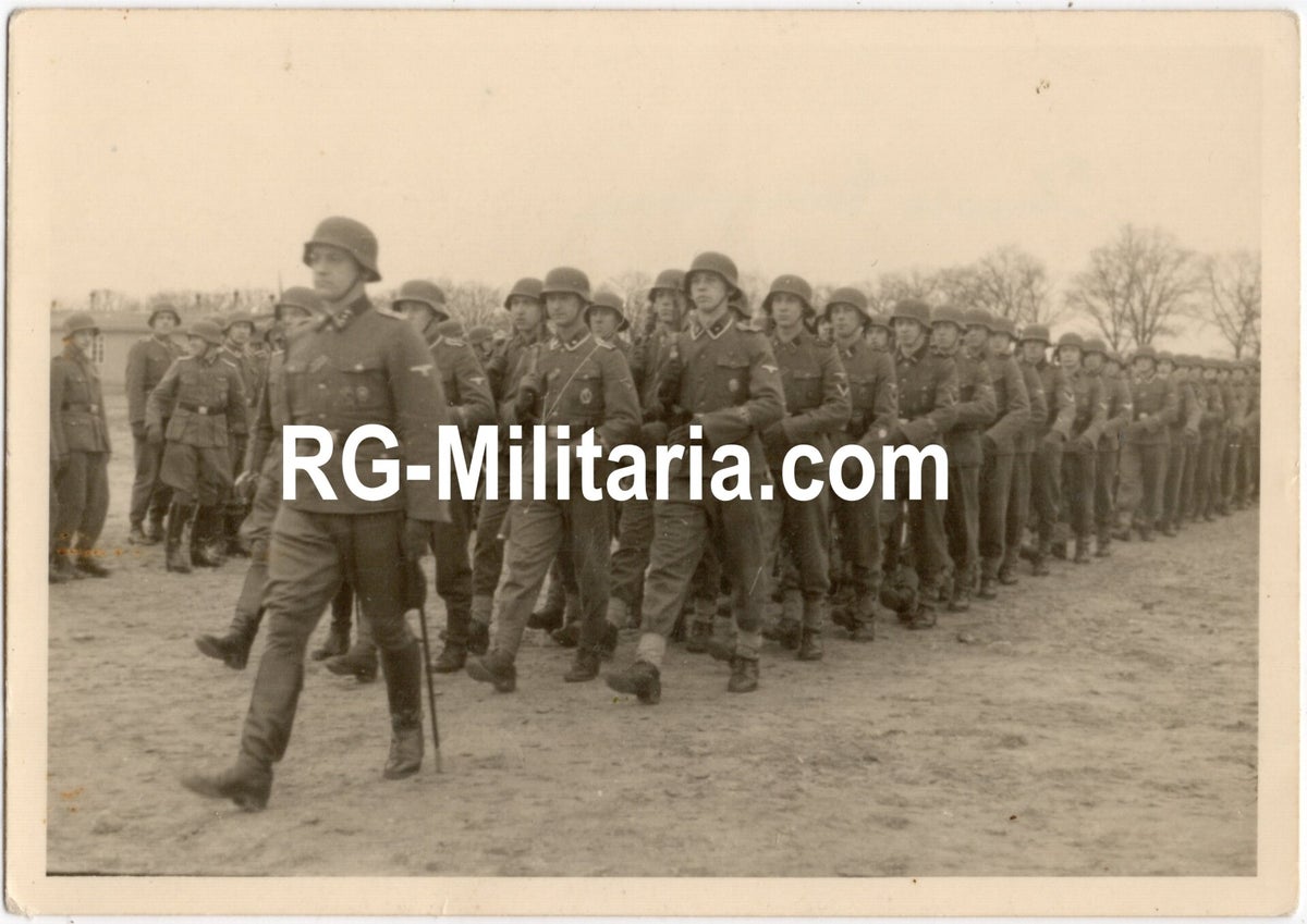 Original WW2 German Waffen SS Photo - SS parade