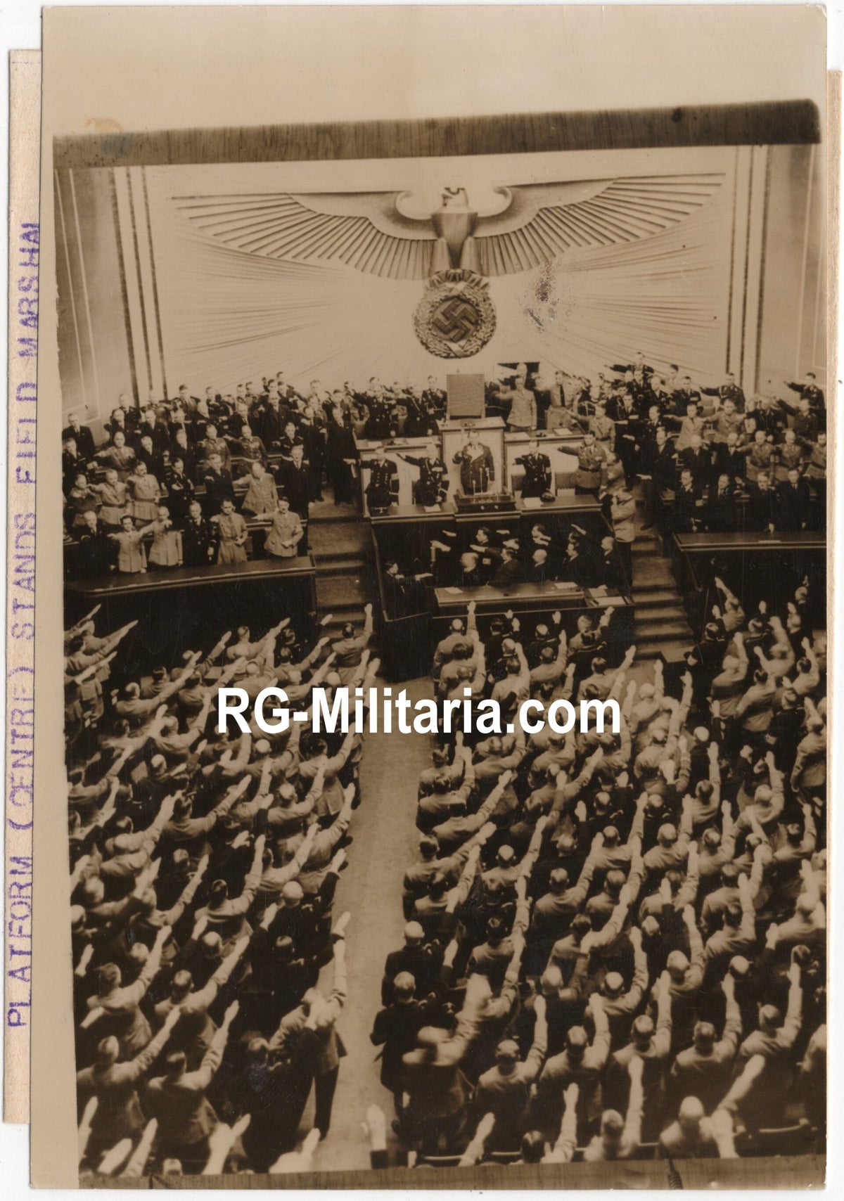 Original WW2 British Press Photo - Hitler addresses the Reichstag on ...