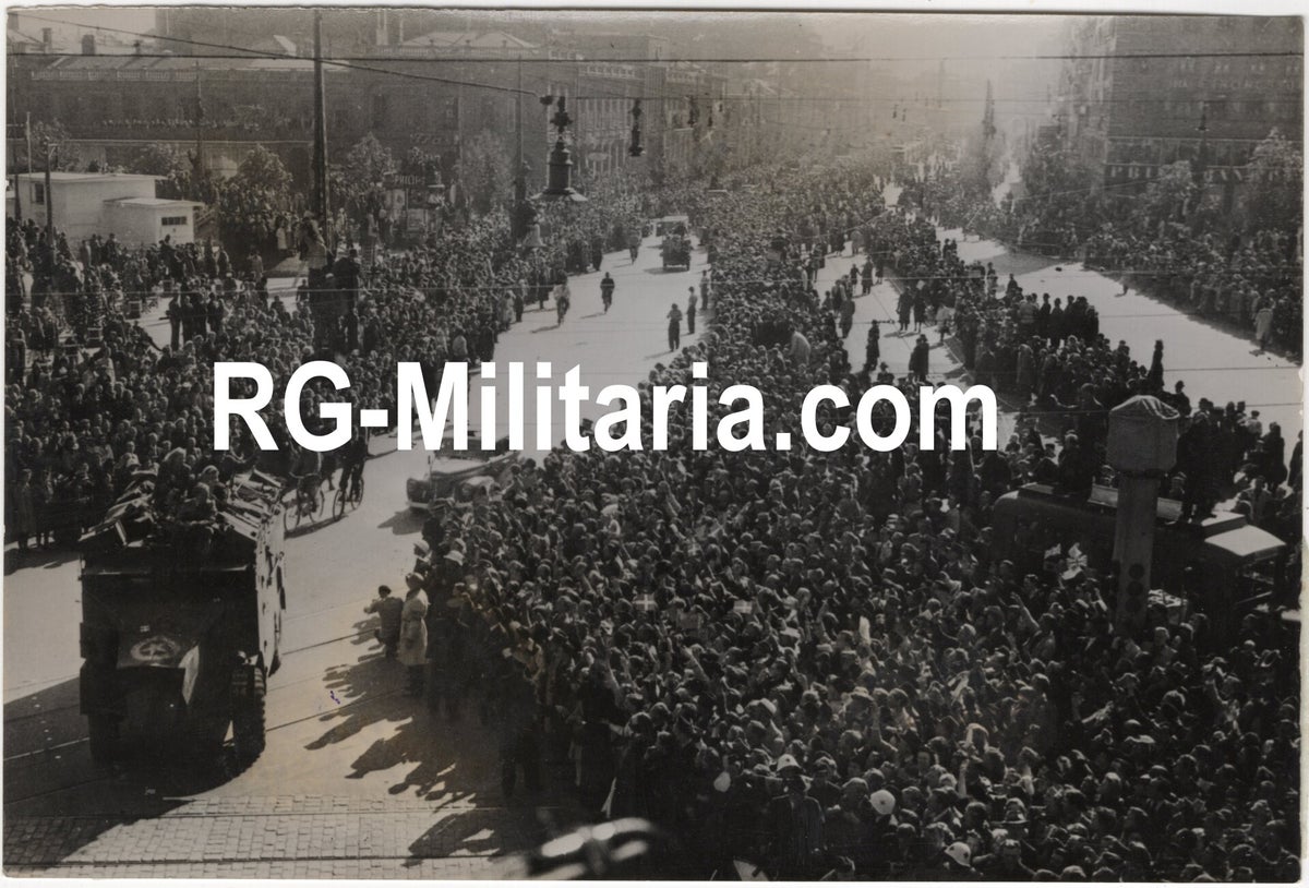 Original WW2 French Press Photo - Liberation of Copenhagen, Denmark (1945)
