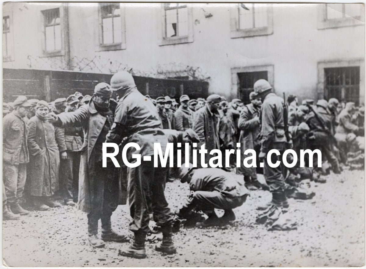Original WW2 French Press Photo - German POW soldiers captured by the ...