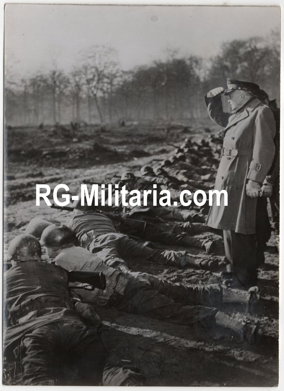 Original WW2 French Press Photo - General Eisenhower inspecting US ...