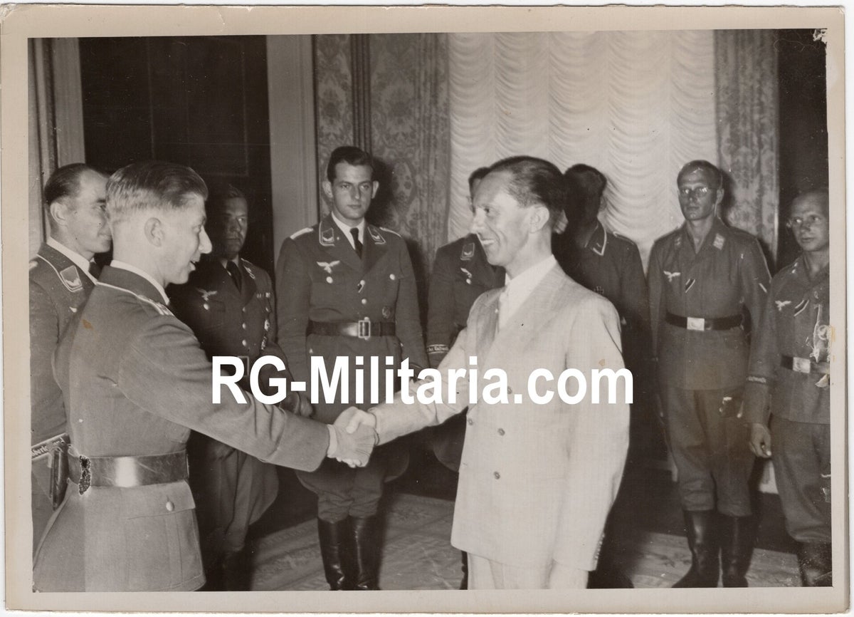 Original WW2 German Press Photo - Reichsminister Dr. Joseph Goebbels ...