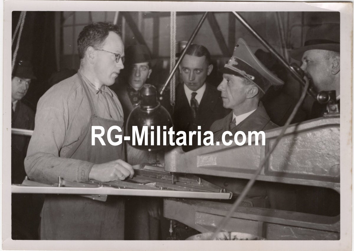 Original WW2 German Press Photo - Reichsminister Dr. Joseph Goebbels ...