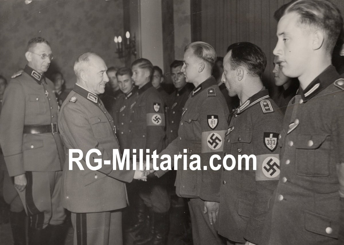 Original WW2 German Press Photo - RAD Reichsarbeitsführer Konstantin ...