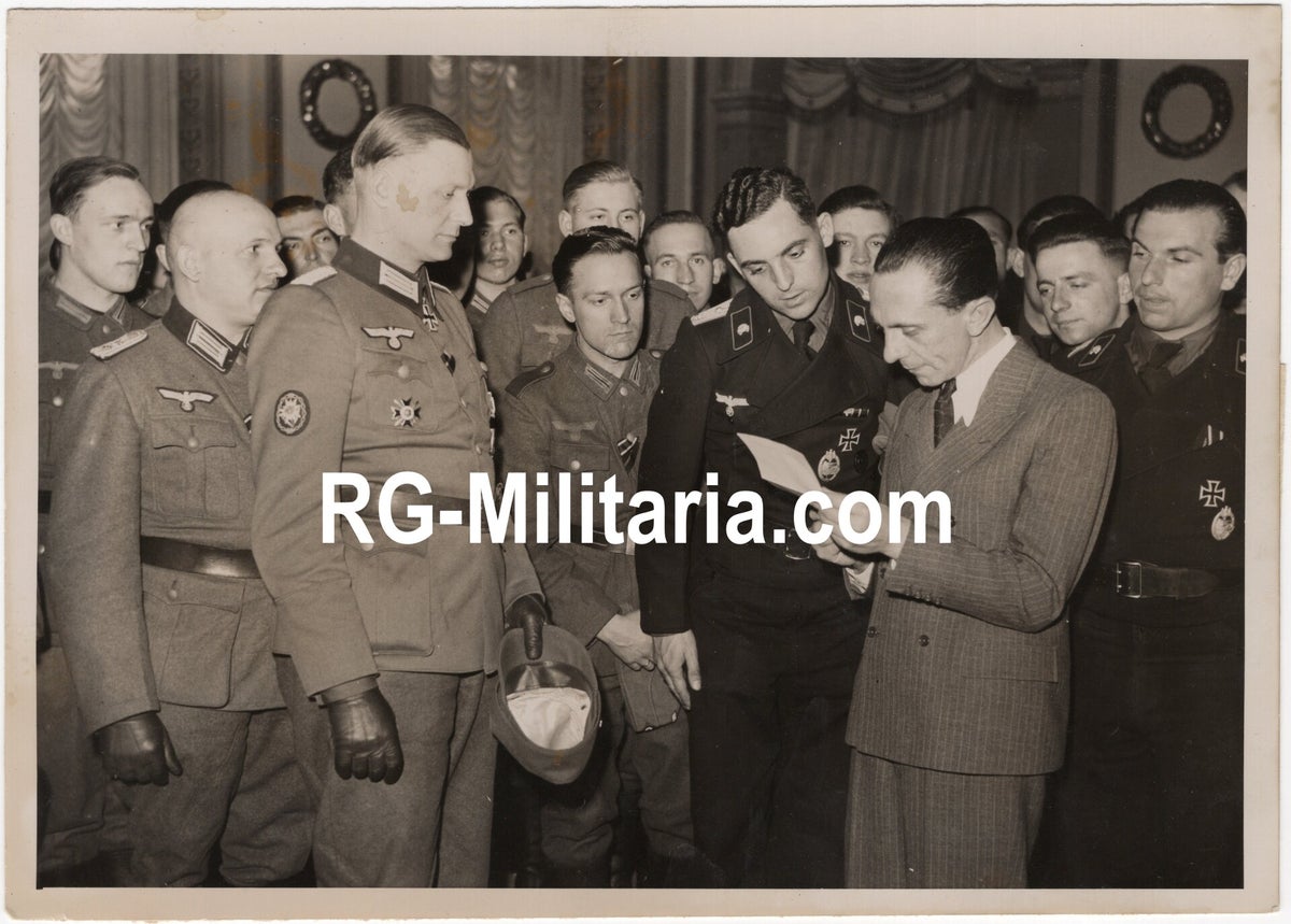 Original WW2 German Press Photo - Reichsminister Dr. Joseph Goebbels ...