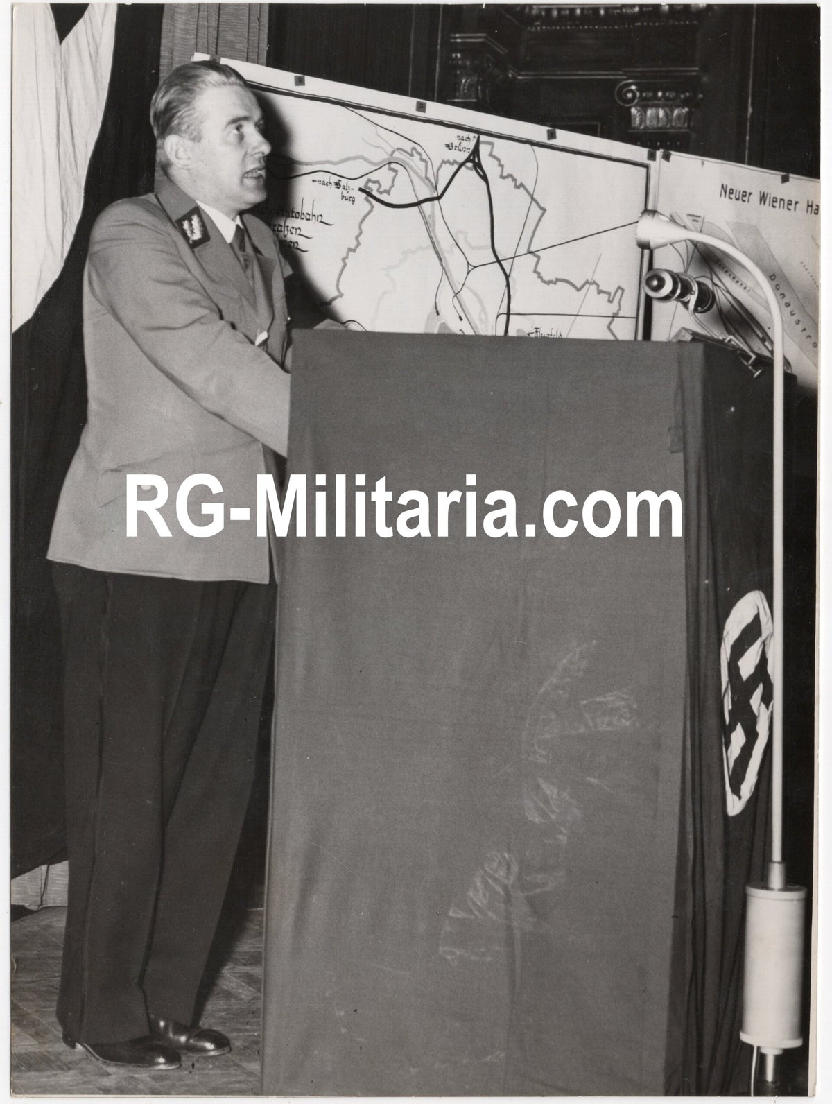 Original WW2 German Press Photo - Gauleiter and mayor of Vienna, Odilo ...