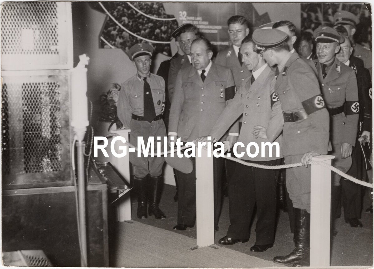Original WW2 German Press Photo - Reichsminister Dr. Joseph Goebbels ...