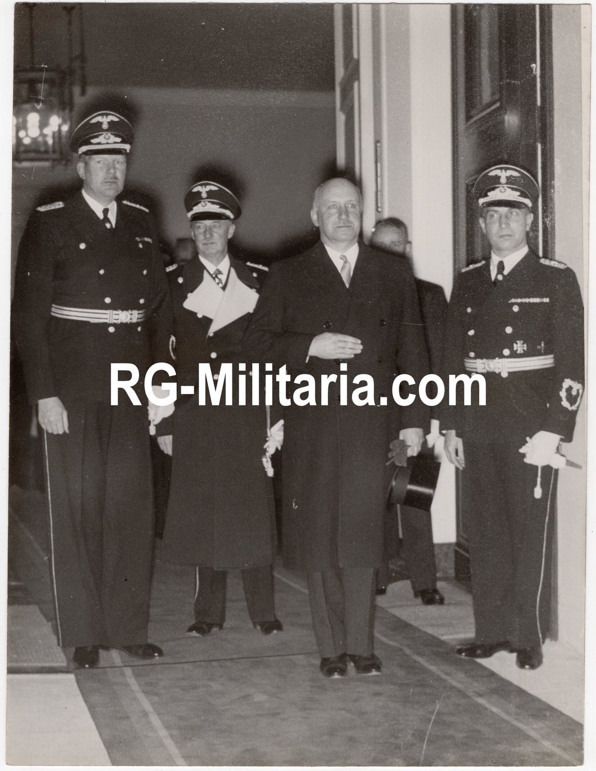 Original WW2 German Press Photo - Dutch diplomat van Haersma de With in ...