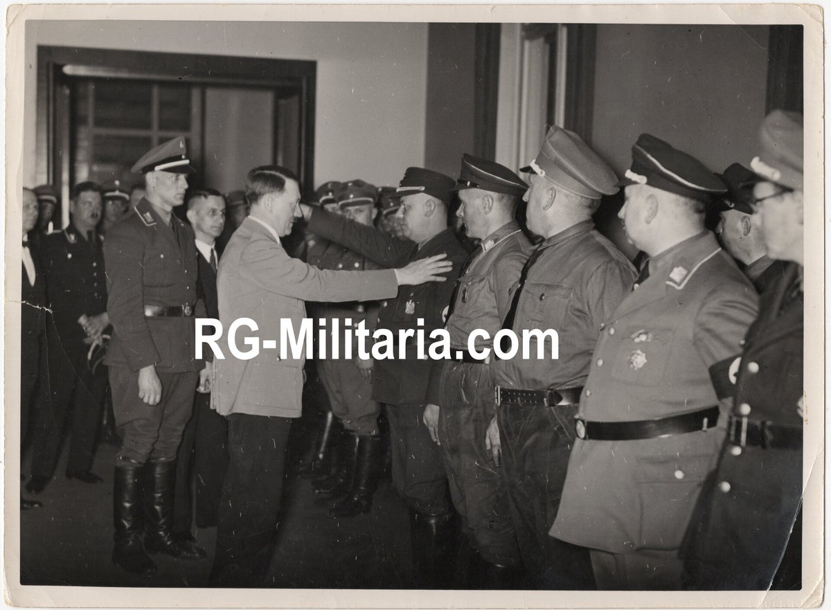 Original WW2 German Press Photo - Adolf Hitler speaks with NSDAP ...